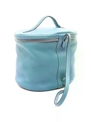 Hermès Intercity Leather Vanity Bag - Blue