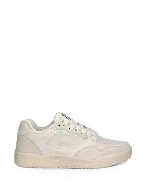 Sketchers Logo-embossed Panelled Sneakers - Neutrals