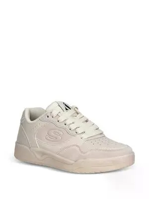 Sketchers Logo-embossed Panelled Sneakers - Neutrals