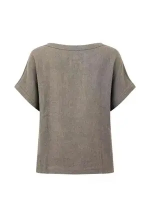 Marella Linen Short-sleeve Top