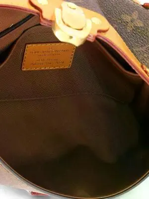 LOUIS VUITTON Soul Trunk Bag Monogram Dust Leather Crossbody Bag