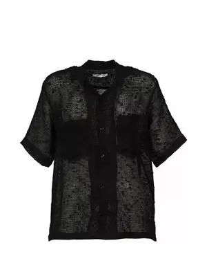 CMMN SWDN Dexter Mesh-knit Shirt