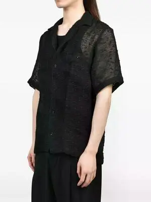 CMMN SWDN Dexter Mesh-knit Shirt