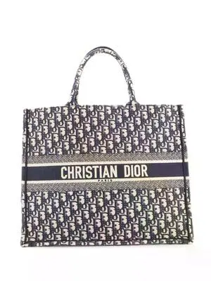 Dior Book Oblique Canvas Tote Bag