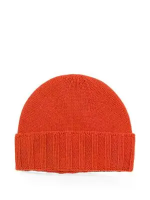 DRUMOHR Cashmere Beanie Hat - Orange