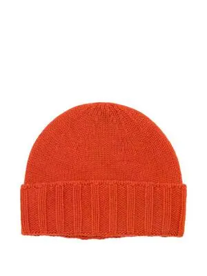 DRUMOHR Cashmere Beanie Hat - Orange