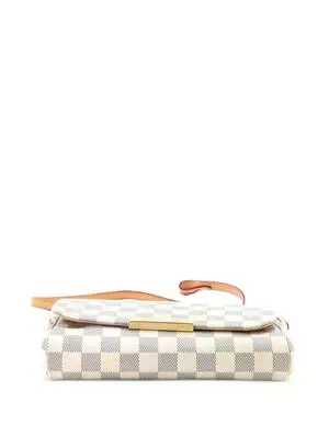 LOUIS VUITTON Favorite Handbag Damier Crossbody Bag - White