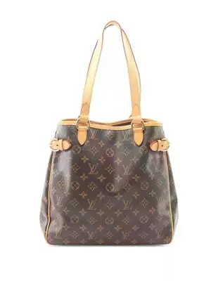 LOUIS VUITTON Monogram Batignolles Vertical Tote Bag - Brown