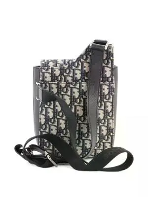Dior Saddle Rectangular Pouch Oblique Canvas Crossbody Bag