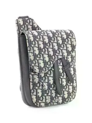 Dior Saddle Rectangular Pouch Oblique Canvas Crossbody Bag