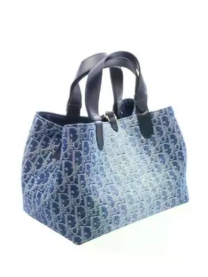 Dior Oblique Denim Toujours Tote Bag