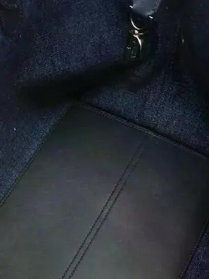 Dior Oblique Denim Toujours Tote Bag