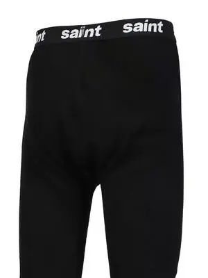 SAINT MXXXXXX Logo-waistband Thermal Leggings