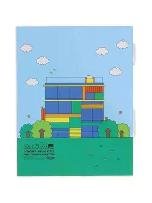 SANRIO Hello Kitty Print Notebook - Blue