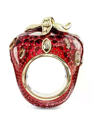 SWAROVSKI Idyllia Crystal-embellished Strawberry Ring - Red