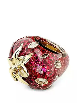 SWAROVSKI Idyllia Crystal-embellished Strawberry Ring