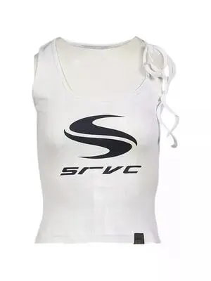 SRVC STUDIO Graphic-print Tie-strap Tank Top