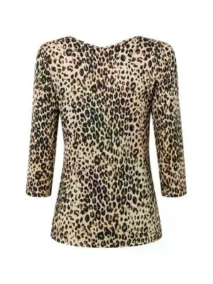 Marella Leopard-print Stretch Top