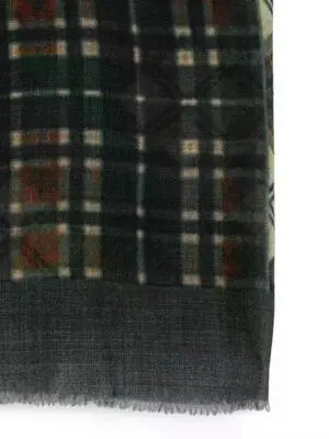 SGOMBERO CANTINE Checked Fringed Scarf