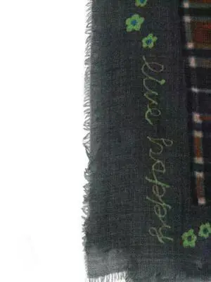 SGOMBERO CANTINE Checked Fringed Scarf