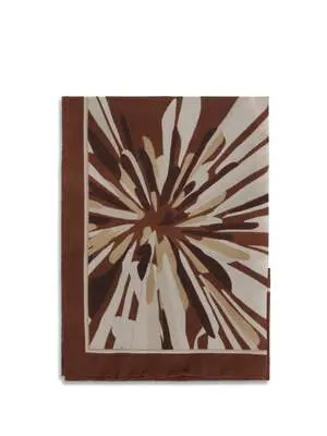 Brunello Cucinelli Bloom Print Silk Pongée Scarf - Multicolor