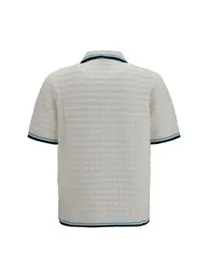 Casablanca Short-sleeve Bouclé Polo