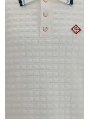 Casablanca Short-sleeve Bouclé Polo