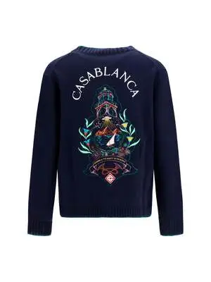 Casablanca Hotel Crest Cashmere-blend Cardigan