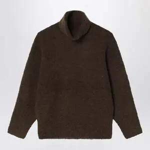 TOTEME Alpaca Blend Bouclé Turtleneck Pullover