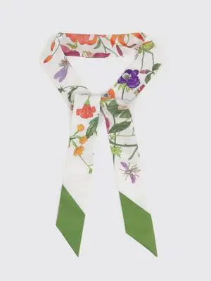 Gucci Floral Print Silk Bandeau - Green