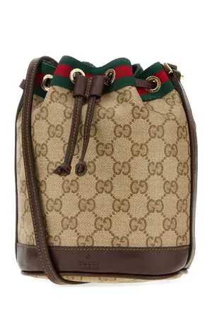 Gucci Gg Fabric Mini Bucket Bag