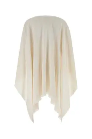 Fendi Ivory Wool Blend Cape