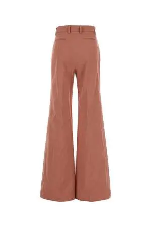 Chloé Dark Cotton Flared Leg Pant