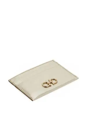 FERRAGAMO Gancini Laminated Leather Card Holder