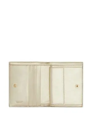 FERRAGAMO Gancini Laminated Leather Compact Wallet