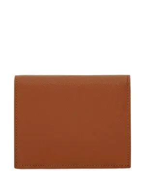 FERRAGAMO Gancini Hammered Leather Compact Wallet