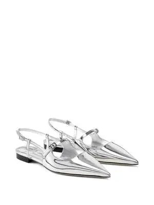 JIMMY CHOO Didi Leather Ballet Flats