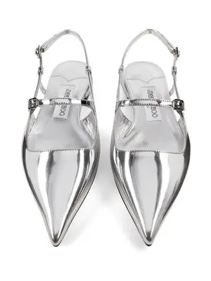 JIMMY CHOO Didi Leather Ballet Flats