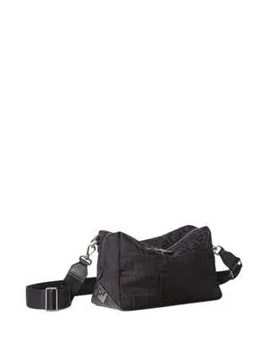 Fendi Squared Ff Lui Medium Leather And Nylon Bag