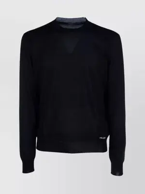 Prada Silk Fine Knit Pullover - Black