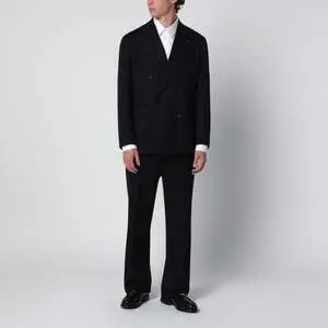 Tagliatore Double-breasted Wool Suit - Black