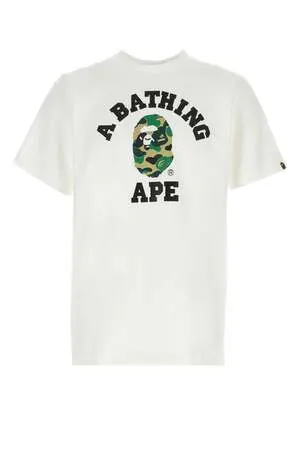 A BATHING APE Cotton Abc Camo Collage T-shirt - White