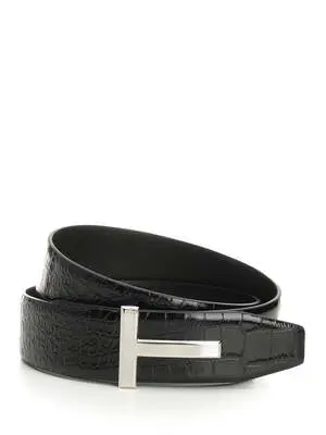 TOM FORD Reversible T-belt - Black