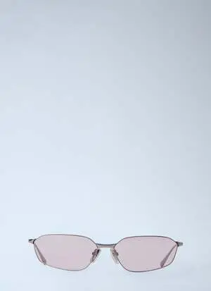 Balenciaga Invisible Oval Sunglasses - Pink