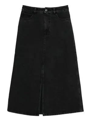 A.p.c. Georgia Denim Midi Skirt - Black