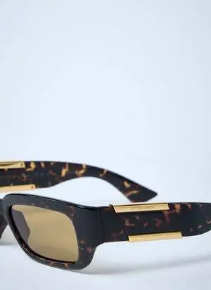 Bottega Veneta Dash Rectangular Sunglasses