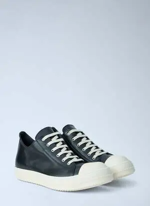 Rick Owens Leather Low-top Sneakers