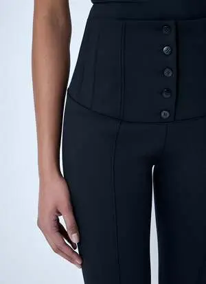 Jacquemus High-waisted Buttoned Cycling Pants