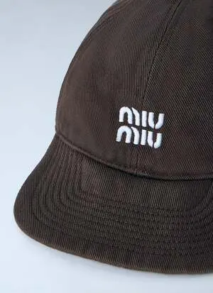 Miu Miu Denim Baseball Cap
