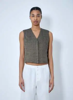 Our Legacy V-neck Sleeveless Waistcoat - Brown